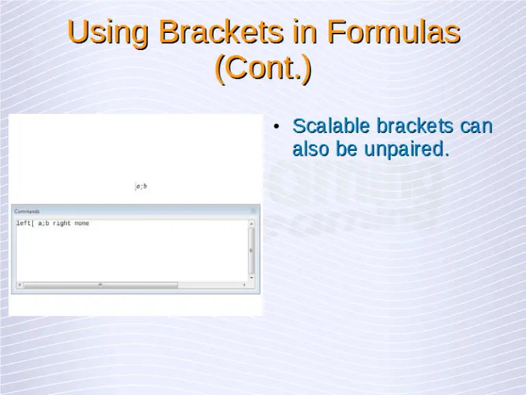 Math - Formula Layouts