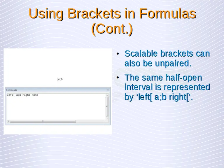 Math - Formula Layouts