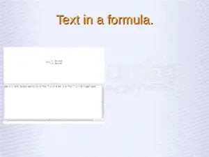 Math – More Formula Layouts