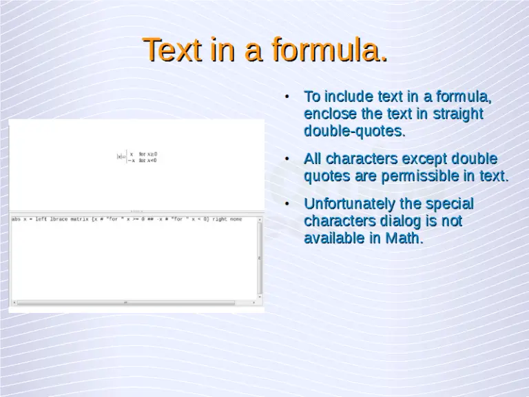 Math – More Formula Layouts