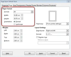 Word Processing – Document Setup