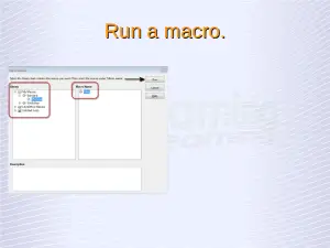 Advanced Spreadsheets – Run a macro