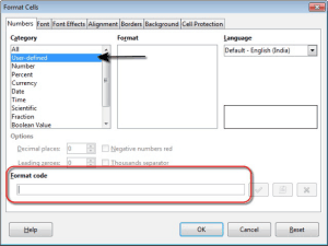 Advanced Spreadsheets – Formatting Numbers