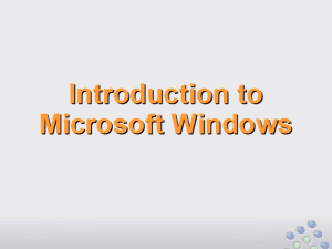 Introduction To Windows