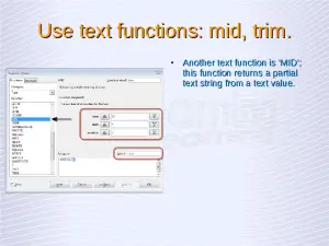 Advanced Spreadsheets – Text Functions