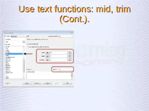 Advanced Spreadsheets – Text Functions