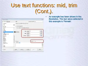 Advanced Spreadsheets – Text Functions