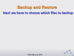 Simple Guide to Backup And Restore in Windows