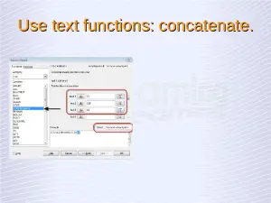 Advanced Spreadsheets – Text Functions