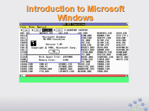 Introduction To Windows