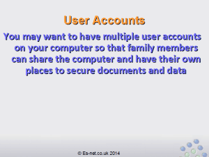 Creating User Accounts in Windows