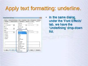 Word Processing – Formatting Text