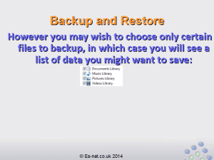 Simple Guide to Backup And Restore in Windows