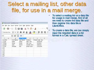 Mail Merge – Preparation