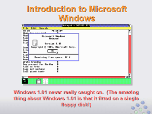 Introduction To Windows