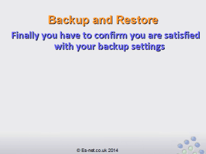 Simple Guide to Backup And Restore in Windows