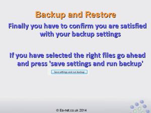 Simple Guide to Backup And Restore in Windows