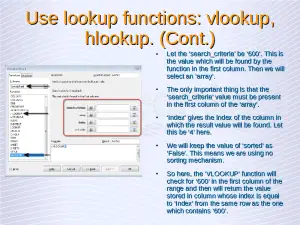 Advanced Spreadsheets – Lookup Function