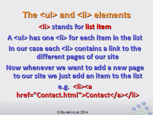 How to add navigation to a simple HTML page