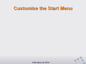 The Windows Start Menu