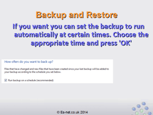 Simple Guide to Backup And Restore in Windows