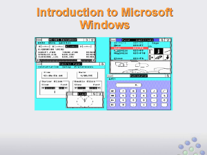 Introduction To Windows