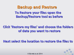 Simple Guide to Backup And Restore in Windows