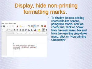 Word Processing – Edit Content