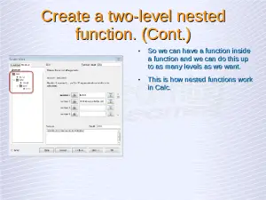 Advanced Spreadsheets – Nested Functions