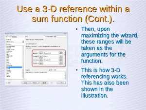 Advanced Spreadsheets – 3-D and Mixed Reference