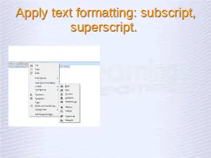 Word Processing – Formatting Text