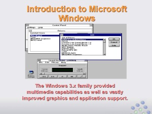 Introduction To Windows