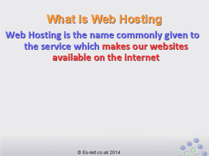 What is Web Hosting