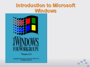 Introduction To Windows
