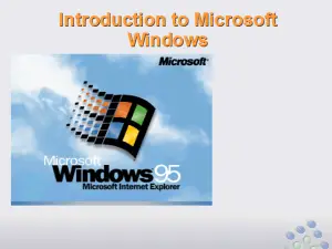 Introduction To Windows