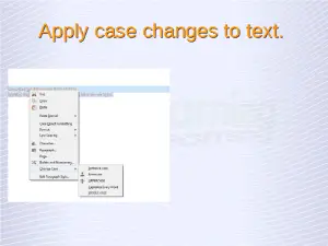 Word Processing – Formatting Text