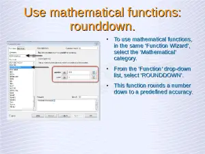 Advanced Spreadsheets – Mathematical Functions