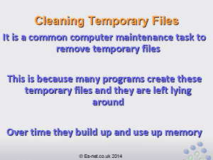 Cleaning Temporary Files and History with Free Software for Windows