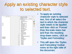Word Processing – Formatting Styles