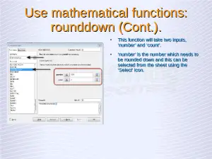 Advanced Spreadsheets – Mathematical Functions