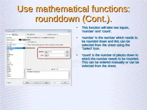 Advanced Spreadsheets – Mathematical Functions