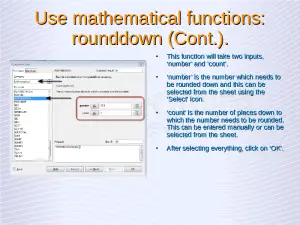 Advanced Spreadsheets – Mathematical Functions