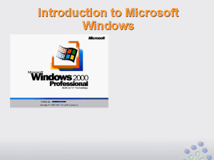 Introduction To Windows
