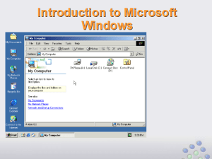 Introduction To Windows