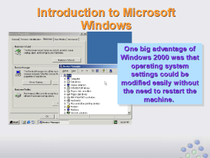 Introduction To Windows