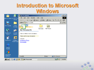 Introduction To Windows