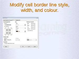 Word Processing – Table Formatting
