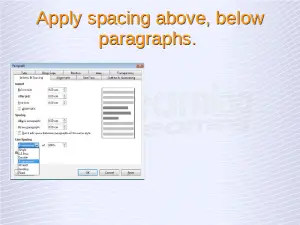 Word Processing – Formatting Paragraph Good Practice