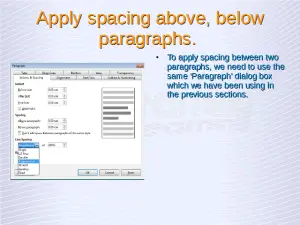 Word Processing – Formatting Paragraph Good Practice