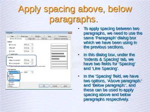 Word Processing – Formatting Paragraph Good Practice